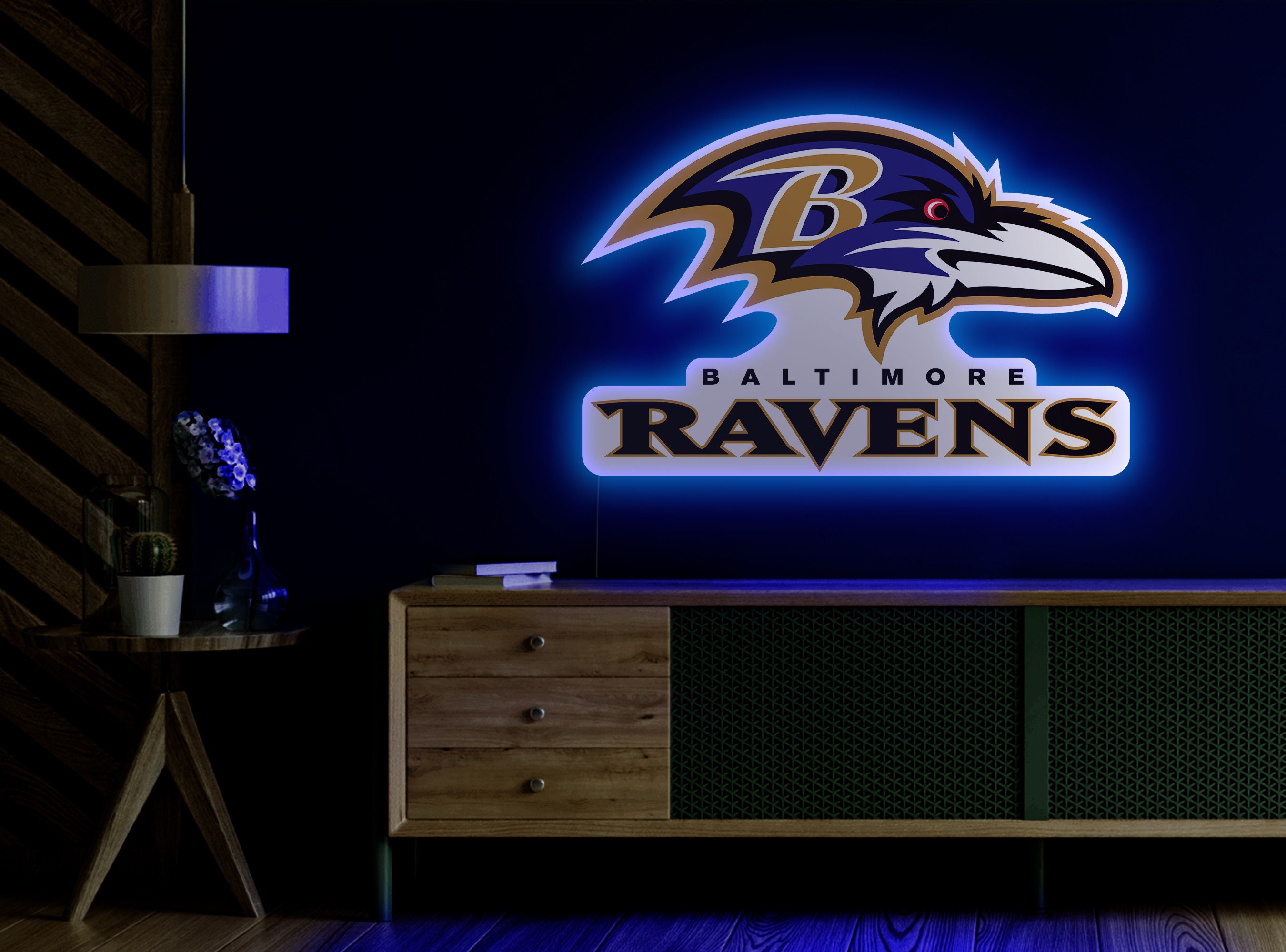 Baltimore Ravens Neon Sign Baltimore Ravens Led Sign - Etsy