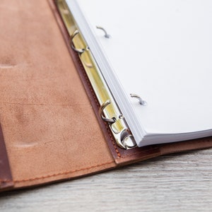 Personalized Binder Coverleather Binder Cover3 Ring Binder - Etsy