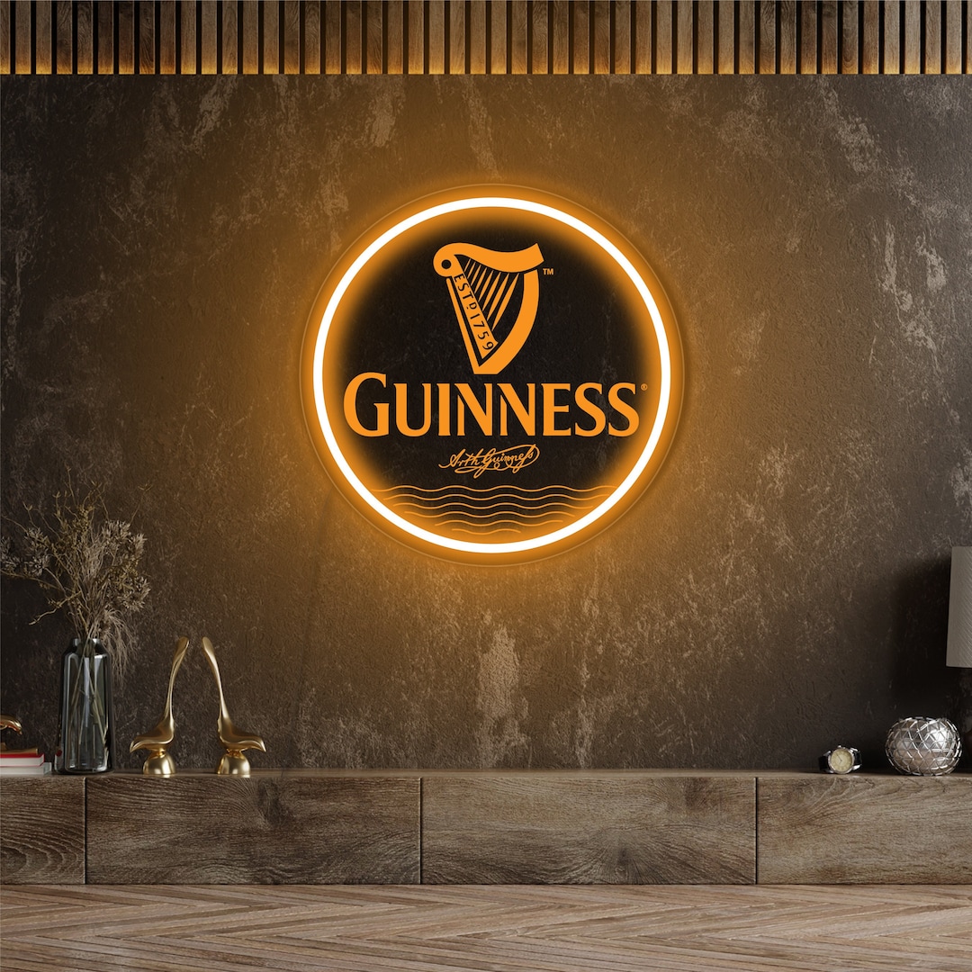 Guinness Neon Sign Guinness Led Sign Guinness Light Sign - Etsy Ireland