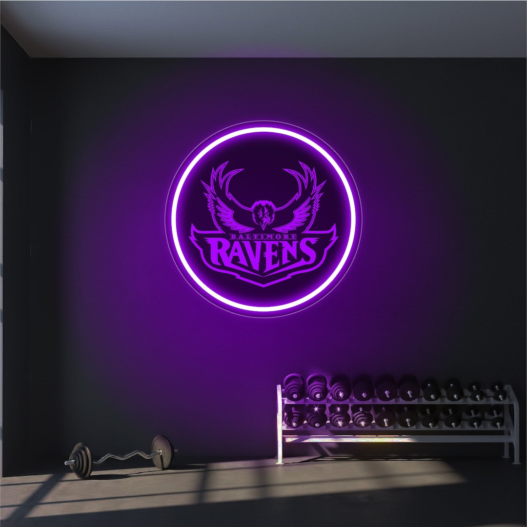 Baltimore Ravens Led Sign, Baltimore Ravens Sign, Baltimore Ravens Neon ...