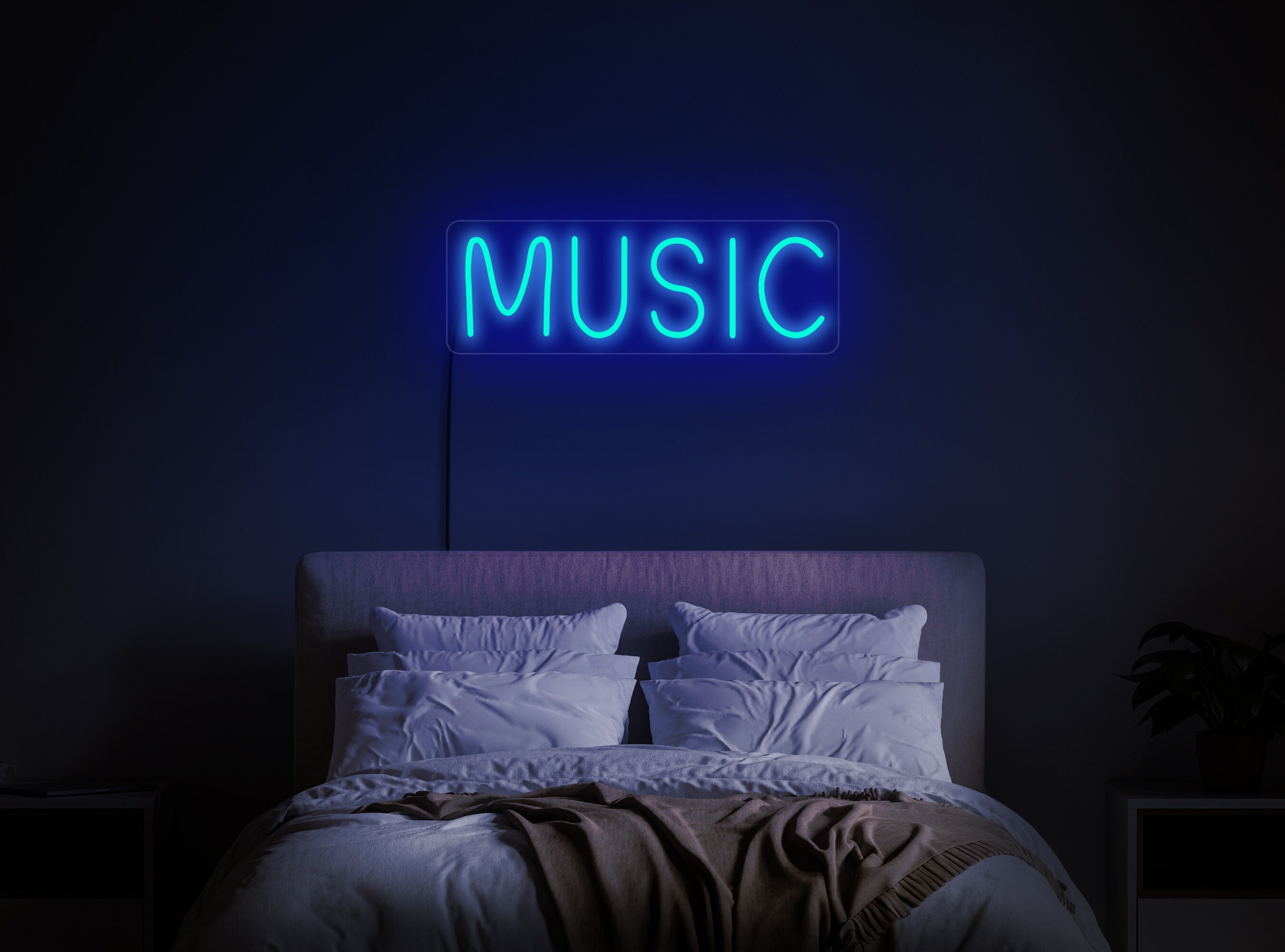 Music Neon Sign Music Neon Light Music Led Sign Music Led - Etsy