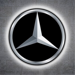 Mercedes Neon Sign, Mercedes Logo, Mercedes Led, Mercedes-benz Sign ...