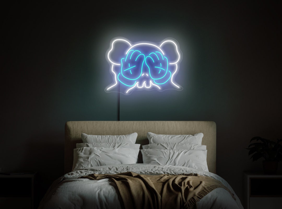 Kaws Neon Sign, Kaws Led Sign, Kaws Sign, Kaws Led Light, Kaws Neon ...