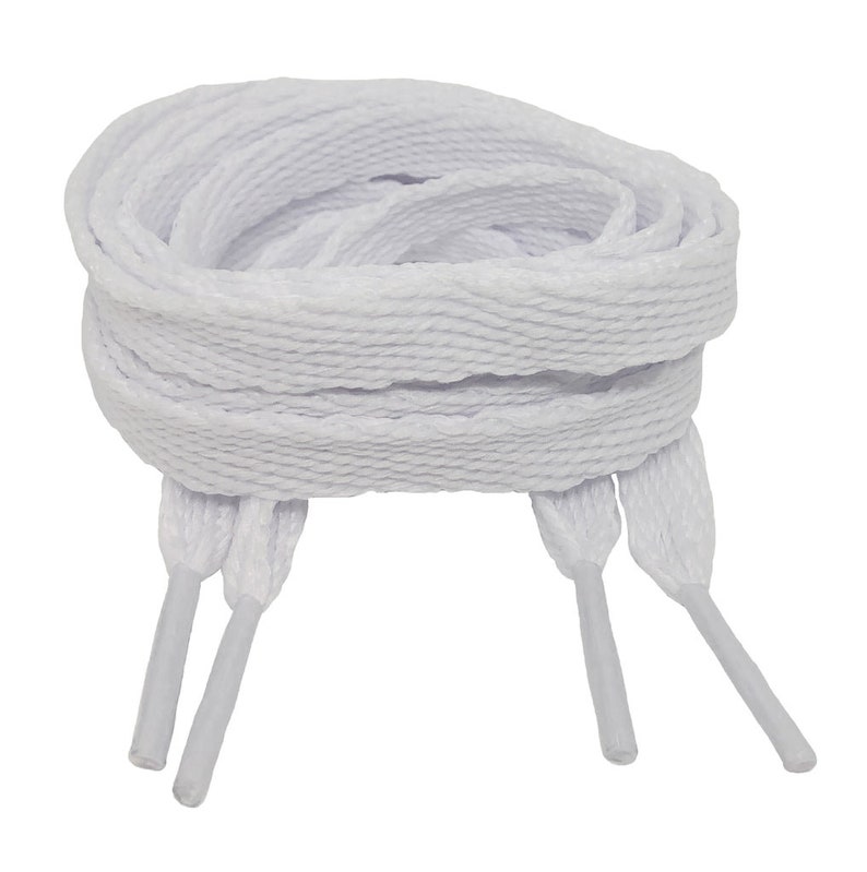 Replacement Flat White Shoe Laces for Sneakers - Etsy
