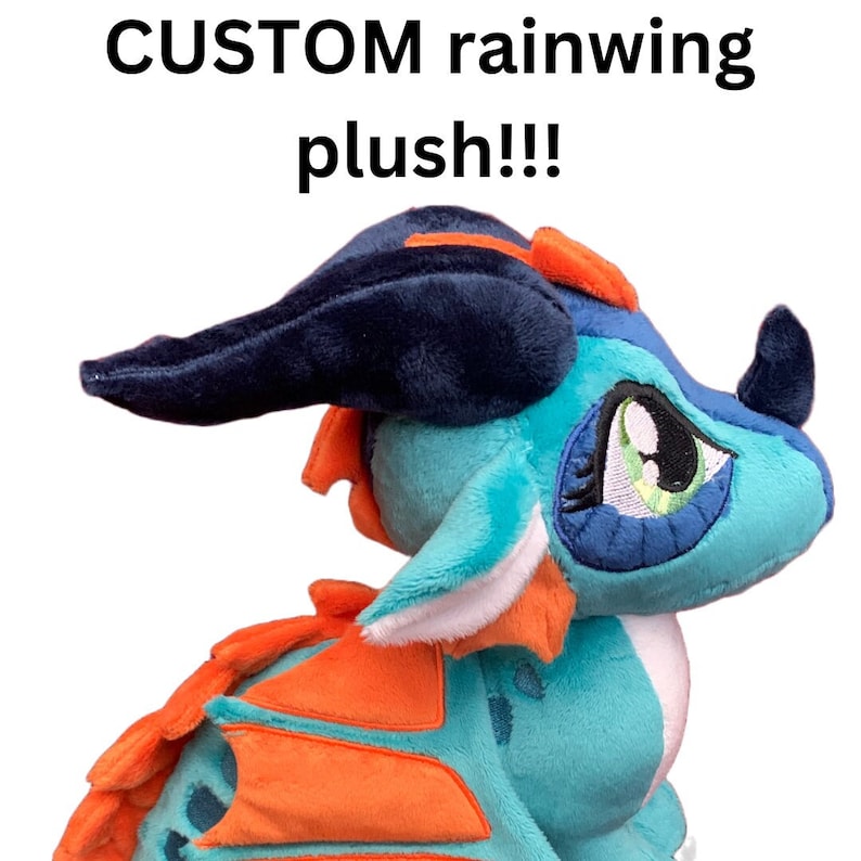 Handmade Wings of Fire Rainwing Dragon Plush - Etsy