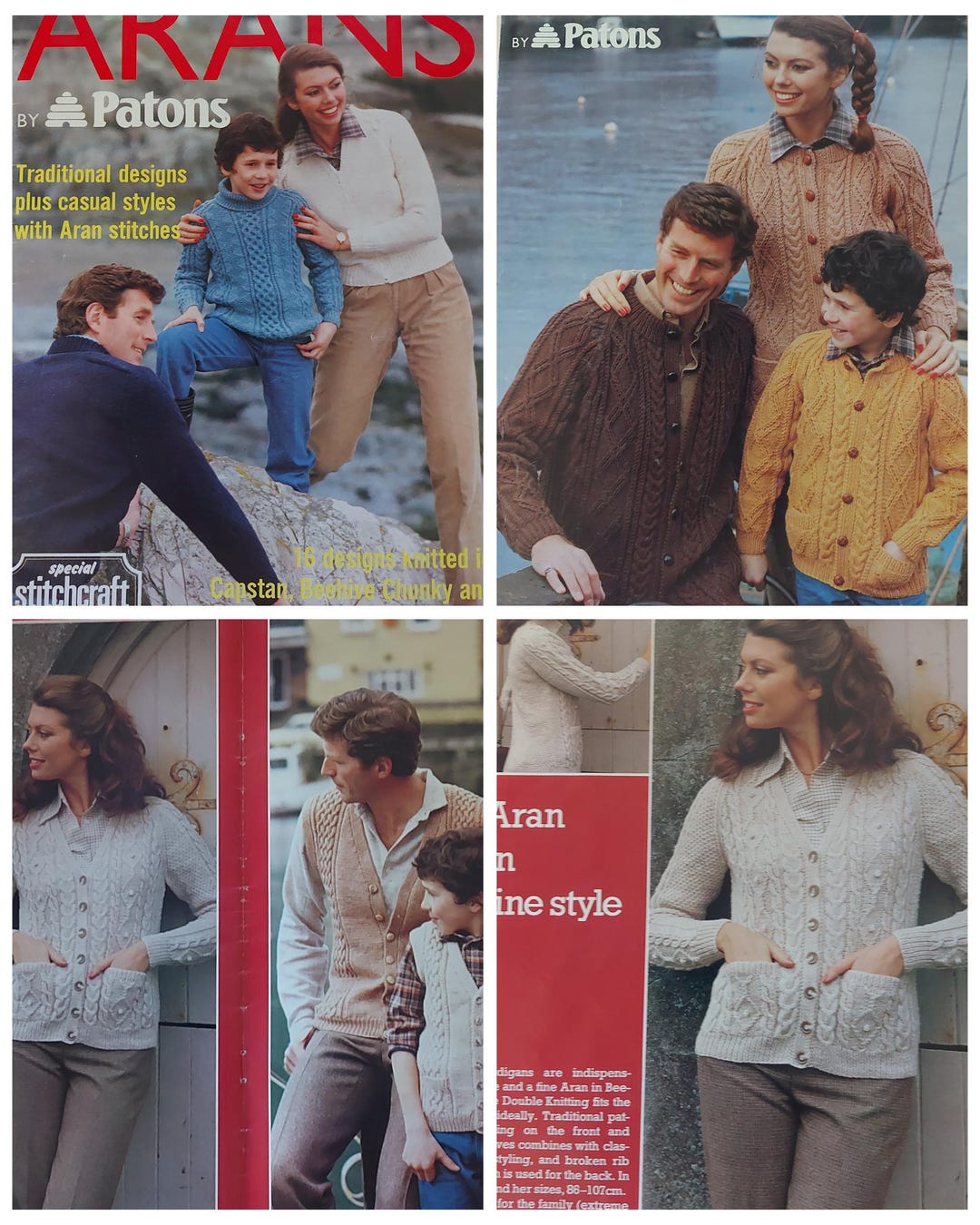 Aran Digital Knitting Book of Patterns for the Whole Family in Sizes ...