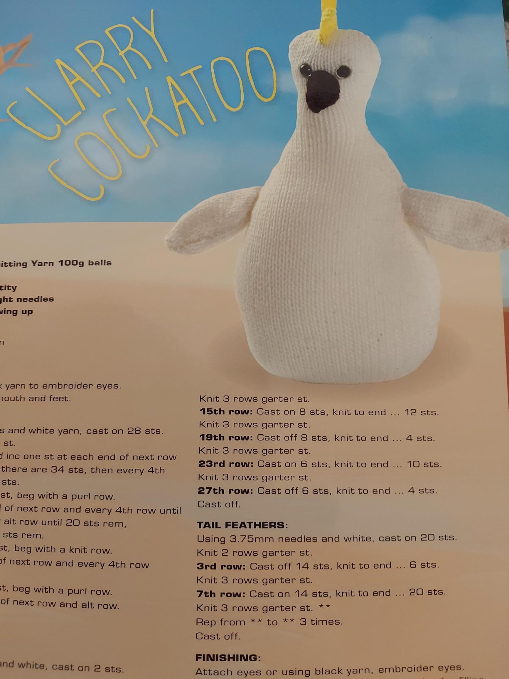 PDF Knitting Patterns of a Koala, Serpent, Kangaroo, Echidna, and ...