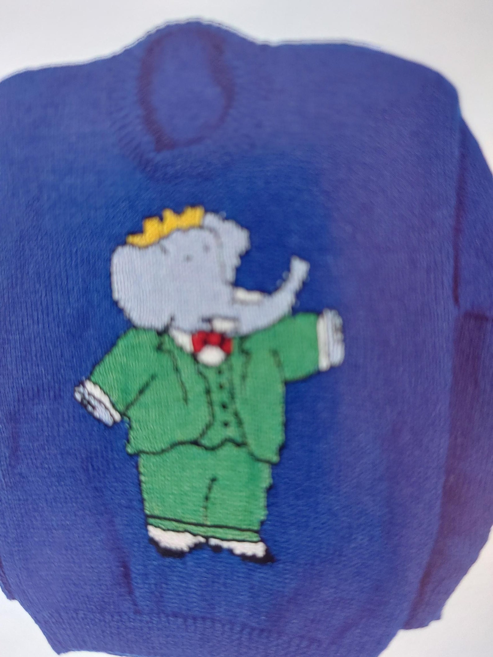 Babar Elephant Child Sweater Knitting Pattern - Etsy
