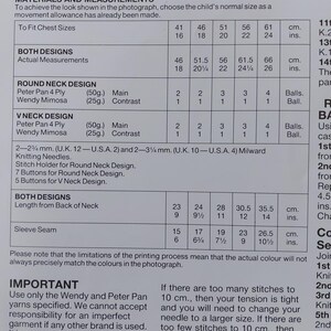 Peter Pan 4ply Cardigan PDF Knitting Pattern With Bobbles, Sizes 41cm ...