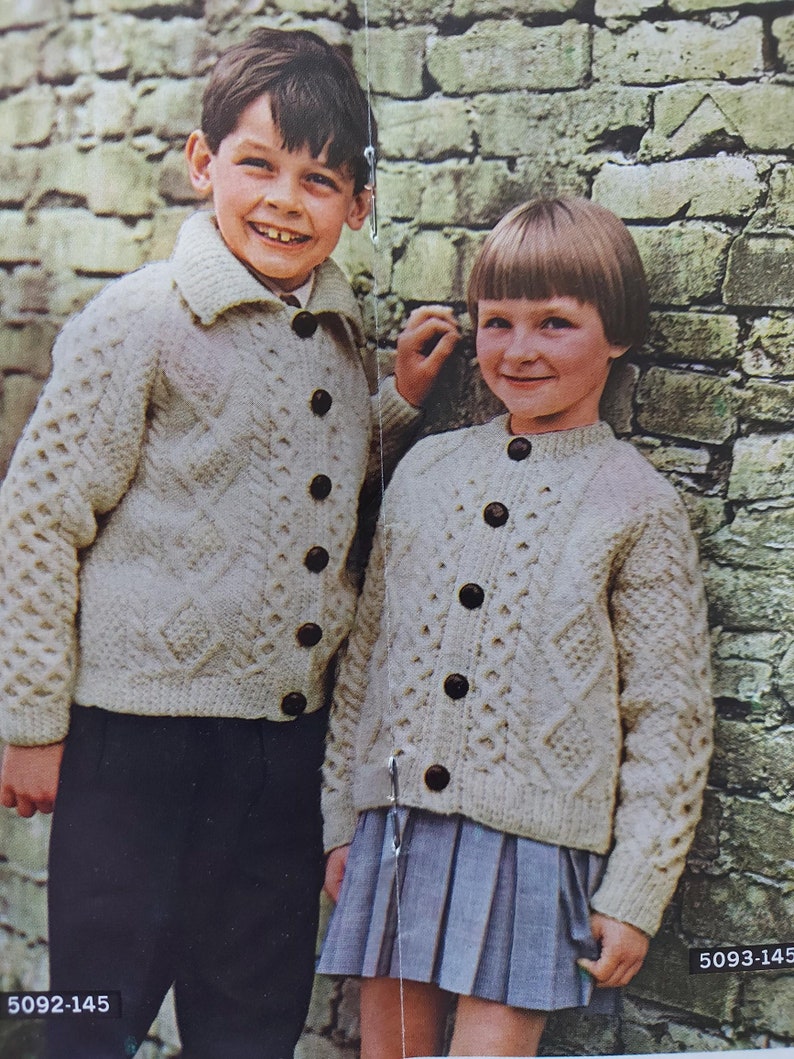 Vintage Digital PDF Book of Aran, Irish Knitting for the Whole Family ...