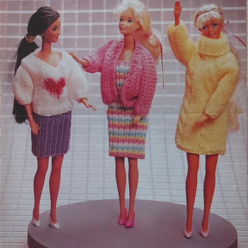 Knitted Barbie Jacket - Etsy UK
