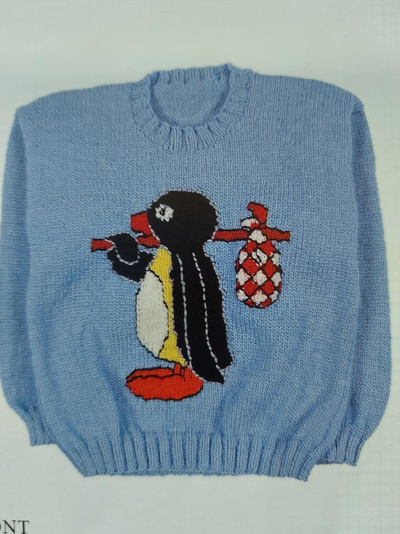 Gorgeous Childs Vintage Classic Penguin PDF Digital Knitting Sweater ...