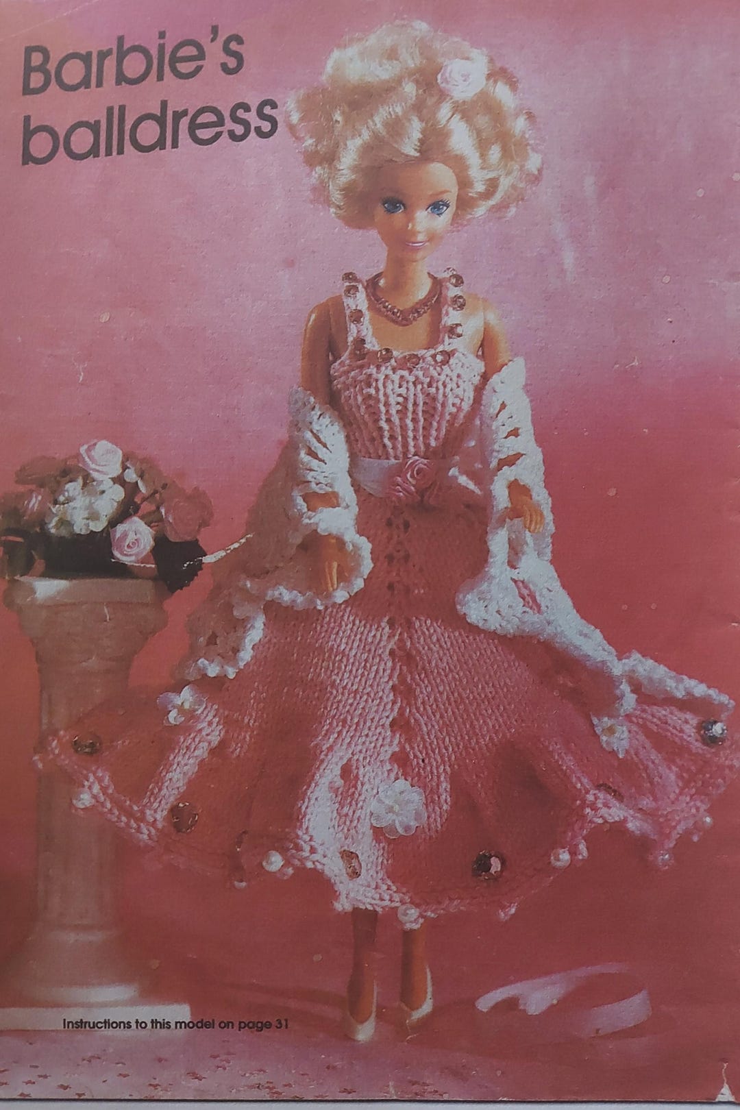 Vintage Fashion Doll Ball Dress and Stole Digital PDF Knitting and ...