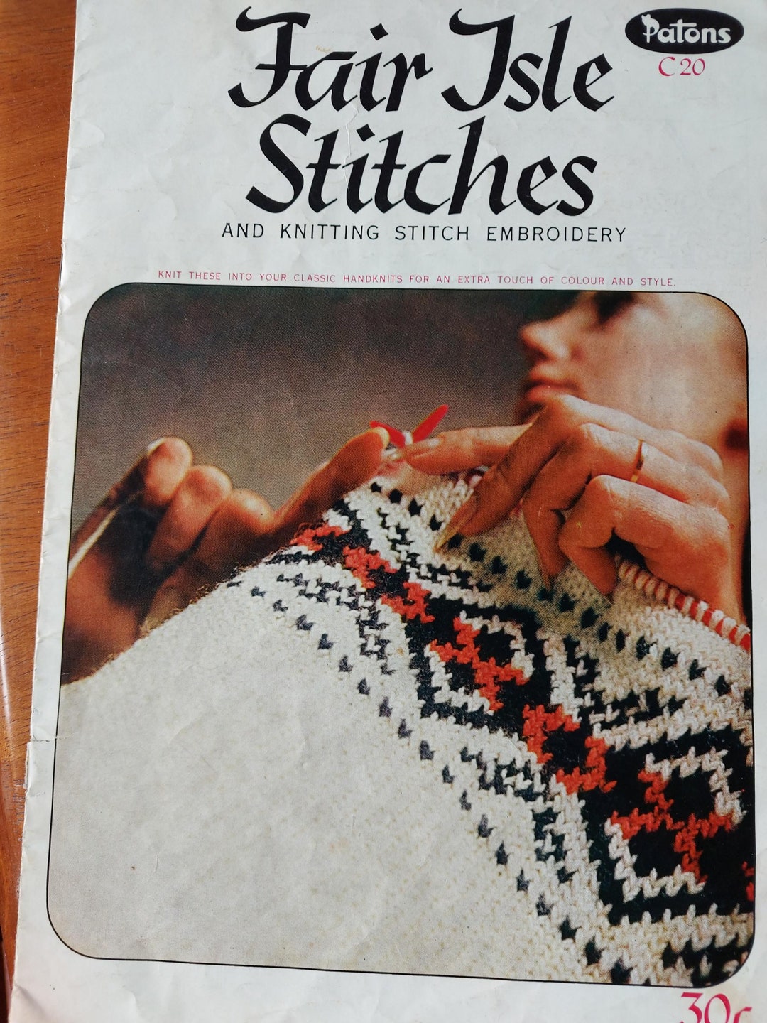 Digital PDF of Fair Isle Stitches Graphs and Knitting Stitch Embroidery ...