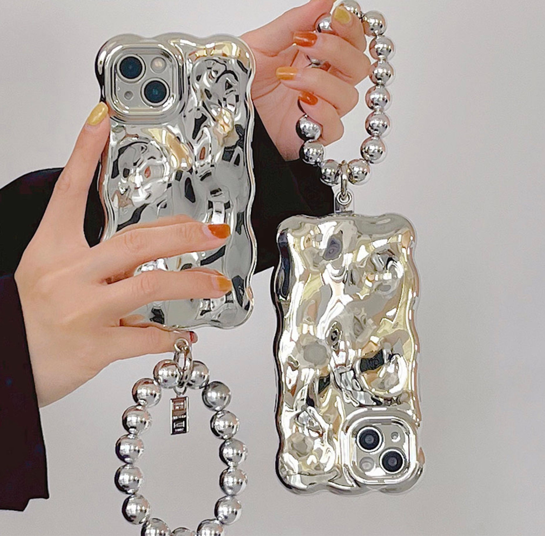 3D Bubble Wavy Pattern Phone Case for Iphones With Option of Built in ...