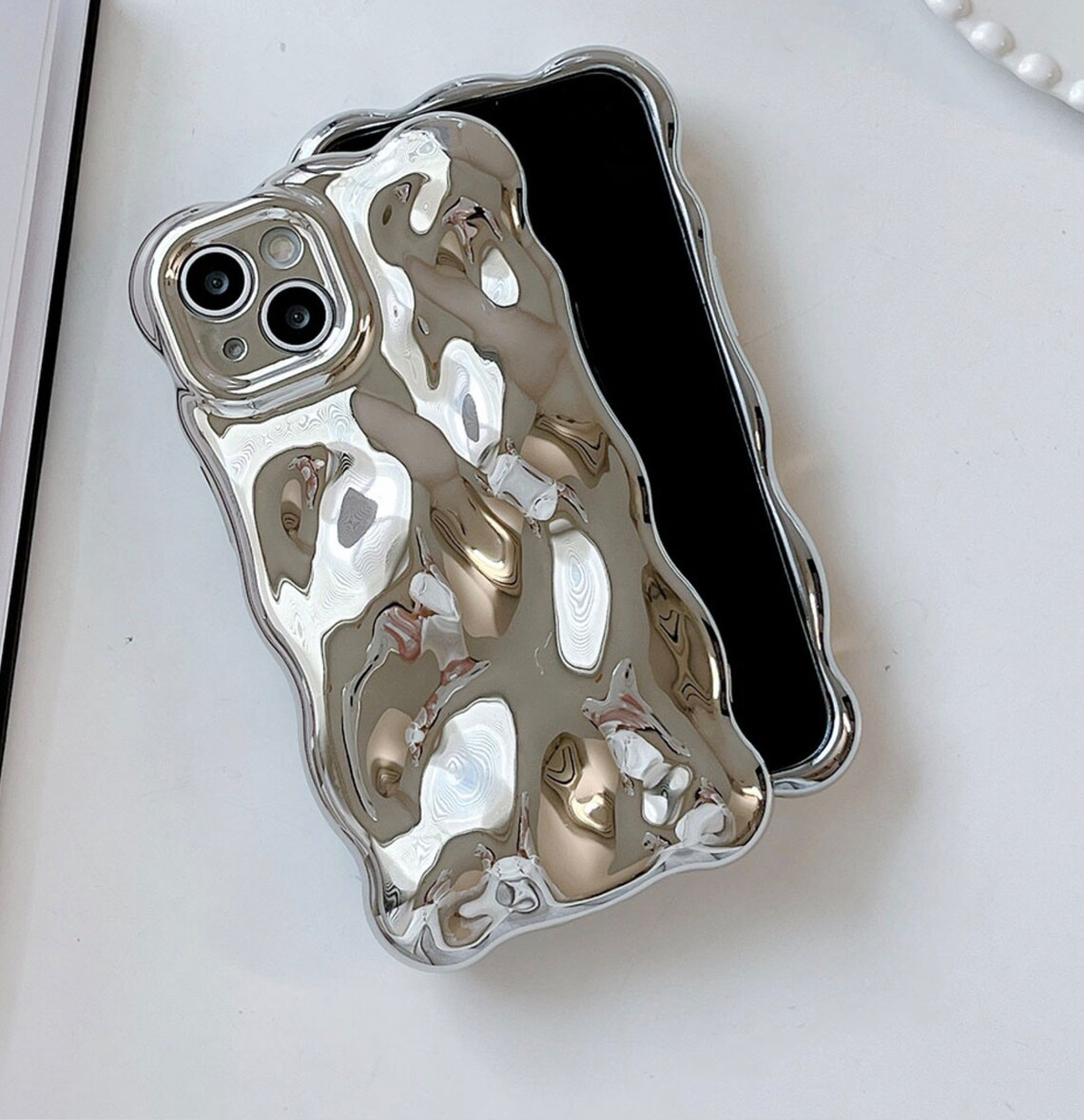 3D Bubble Wavy Pattern Phone Case for Iphones With Option of Built in ...