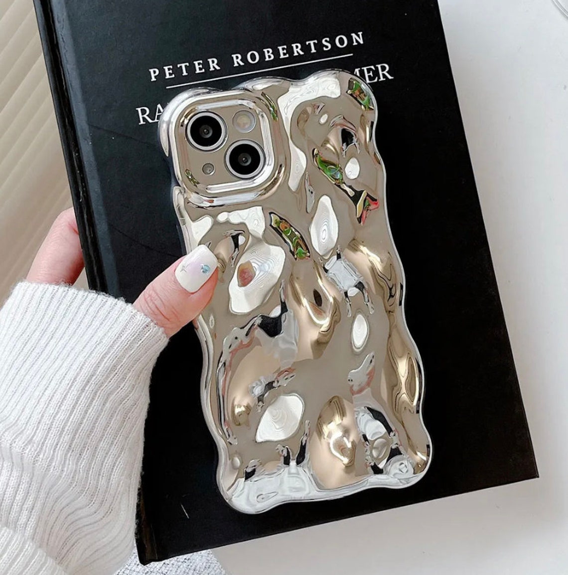 3D Bubble Wavy Pattern Phone Case for Iphones With Option of Built in ...