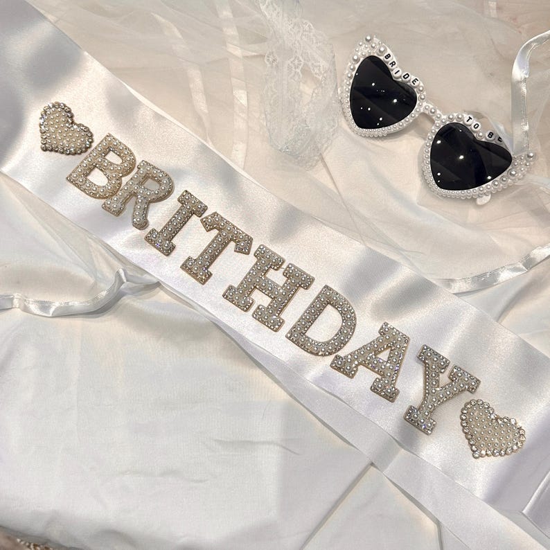 Birthday Queen Sash，birthday Party Sash，personalized Sparkling Sash for ...