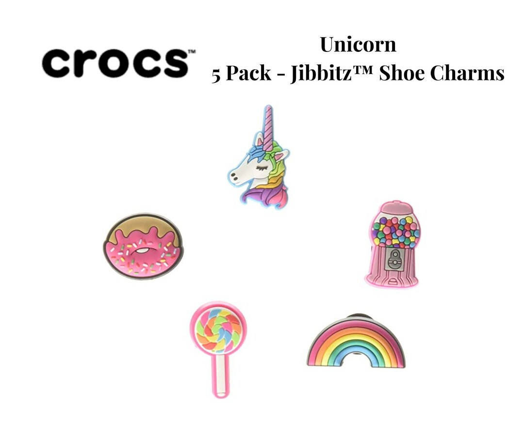 Authentic 5 Pack Unicorn Crocs Jibbitz Shoe Charms Jibbitz - Etsy