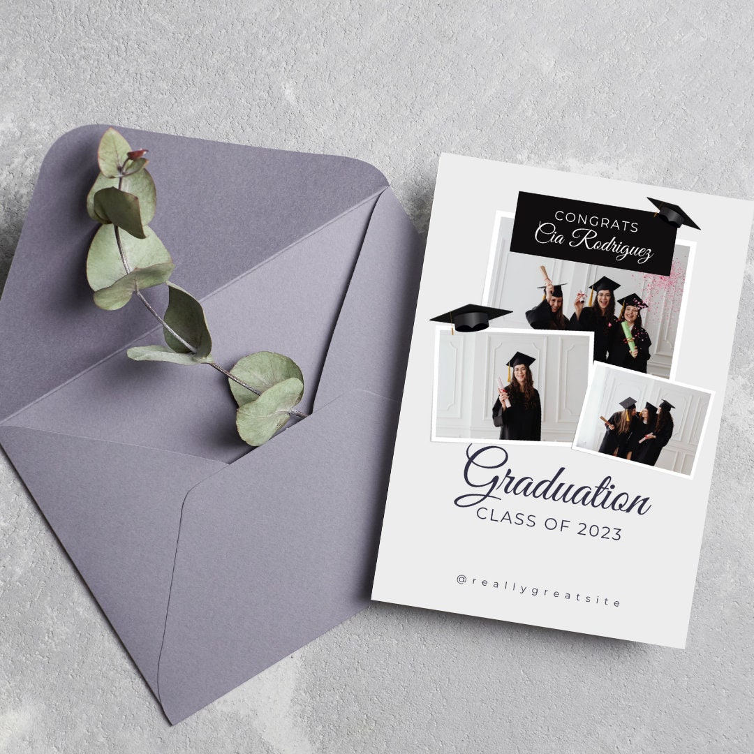 Cute Graduation Card | Grad Invite 2023 Graduation Announcement ...