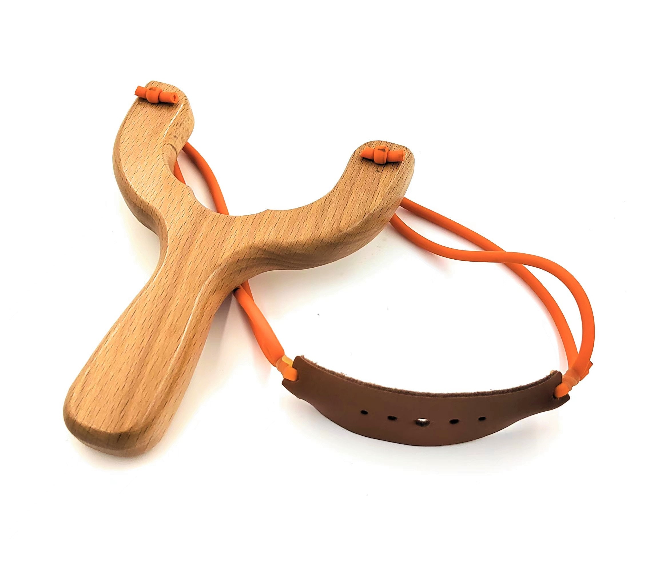 Traditional Wooden Slingshot. High Quality Beech Wood. Two Tension ...