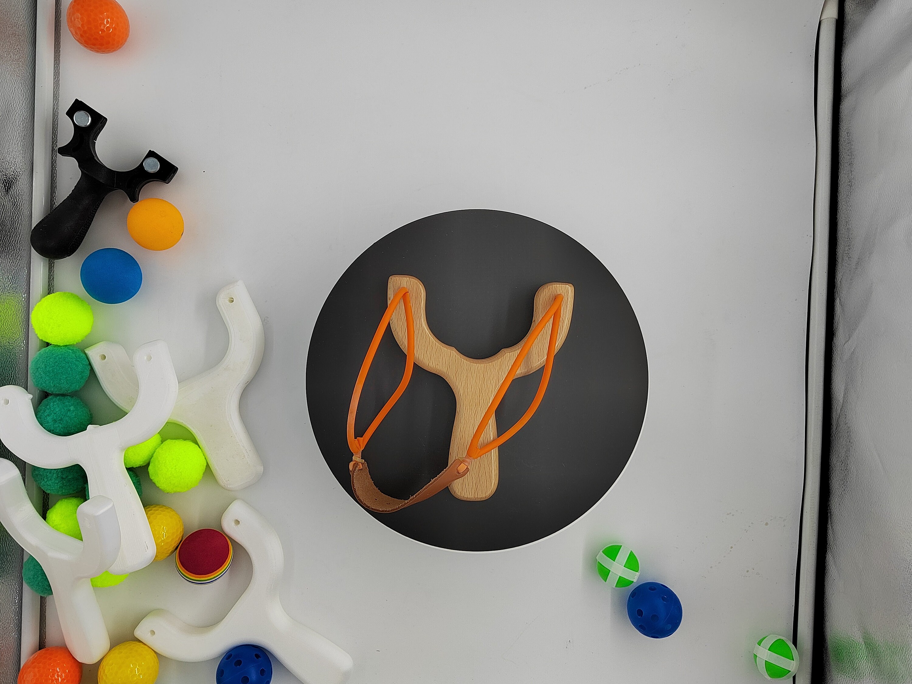 Traditional Wooden Slingshot. High Quality Beech Wood. Two Tension ...