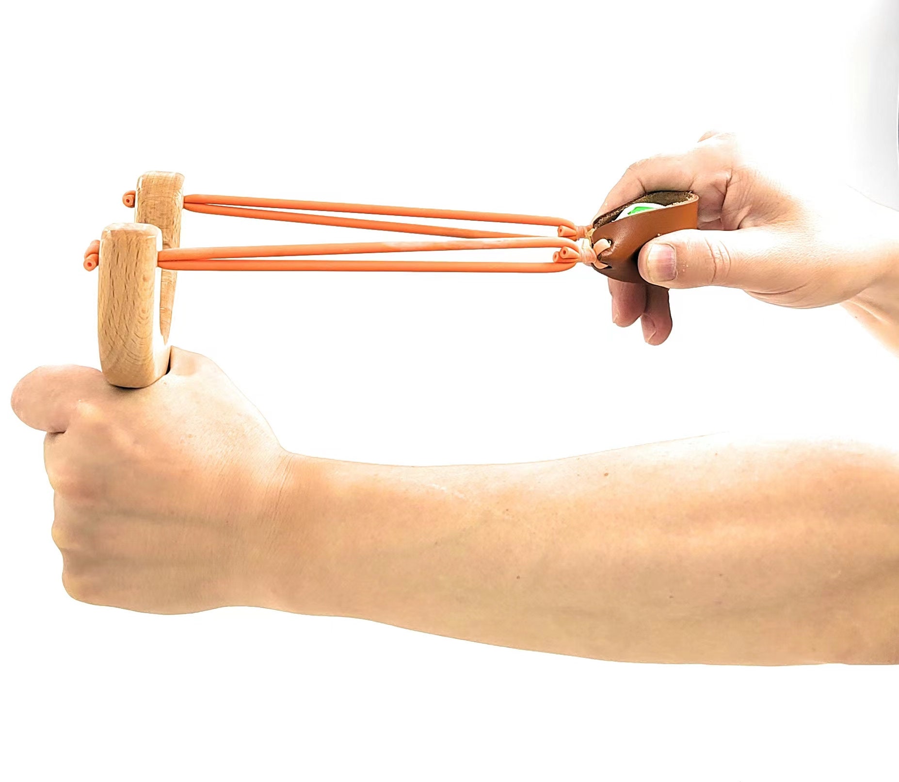 Traditional Wooden Slingshot. High Quality Beech Wood. Two Tension ...