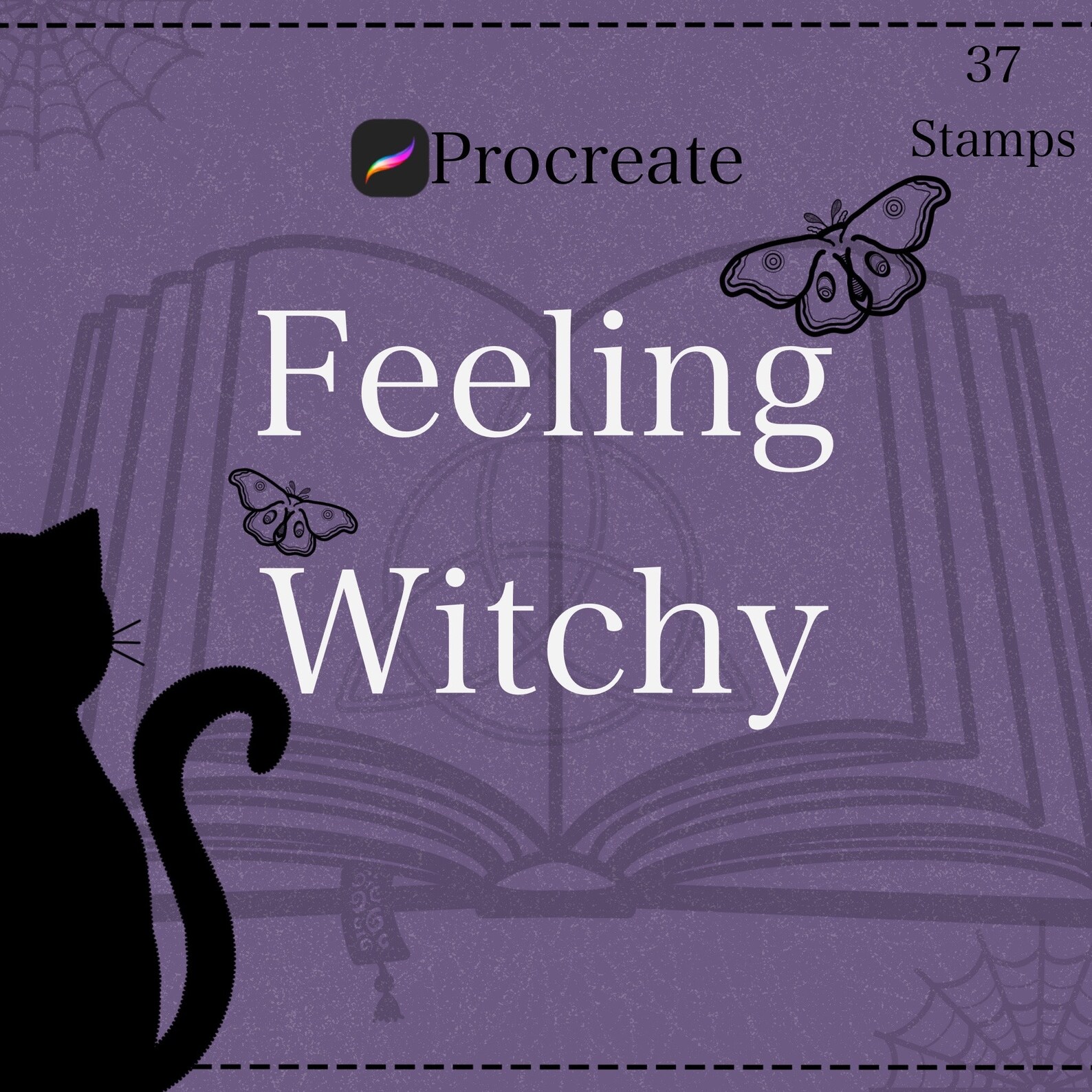 37 Feeling Witchy Procreate Stamps, Witchcraft Stamps, Magical Stamps ...