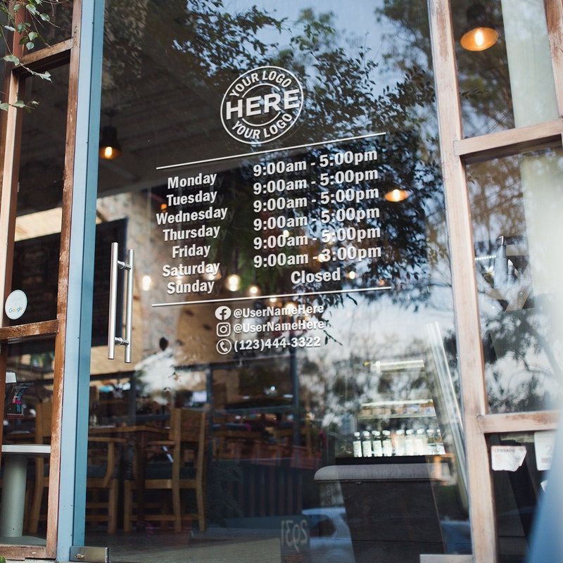 Storefront Window Decals - Etsy