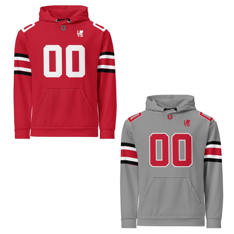 Red Ohio Jersey - Etsy