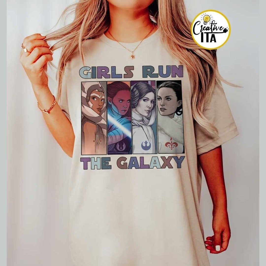 Girls Run the Galaxy Disney Star Wars Shirt, Galaxy's Edge Women ...