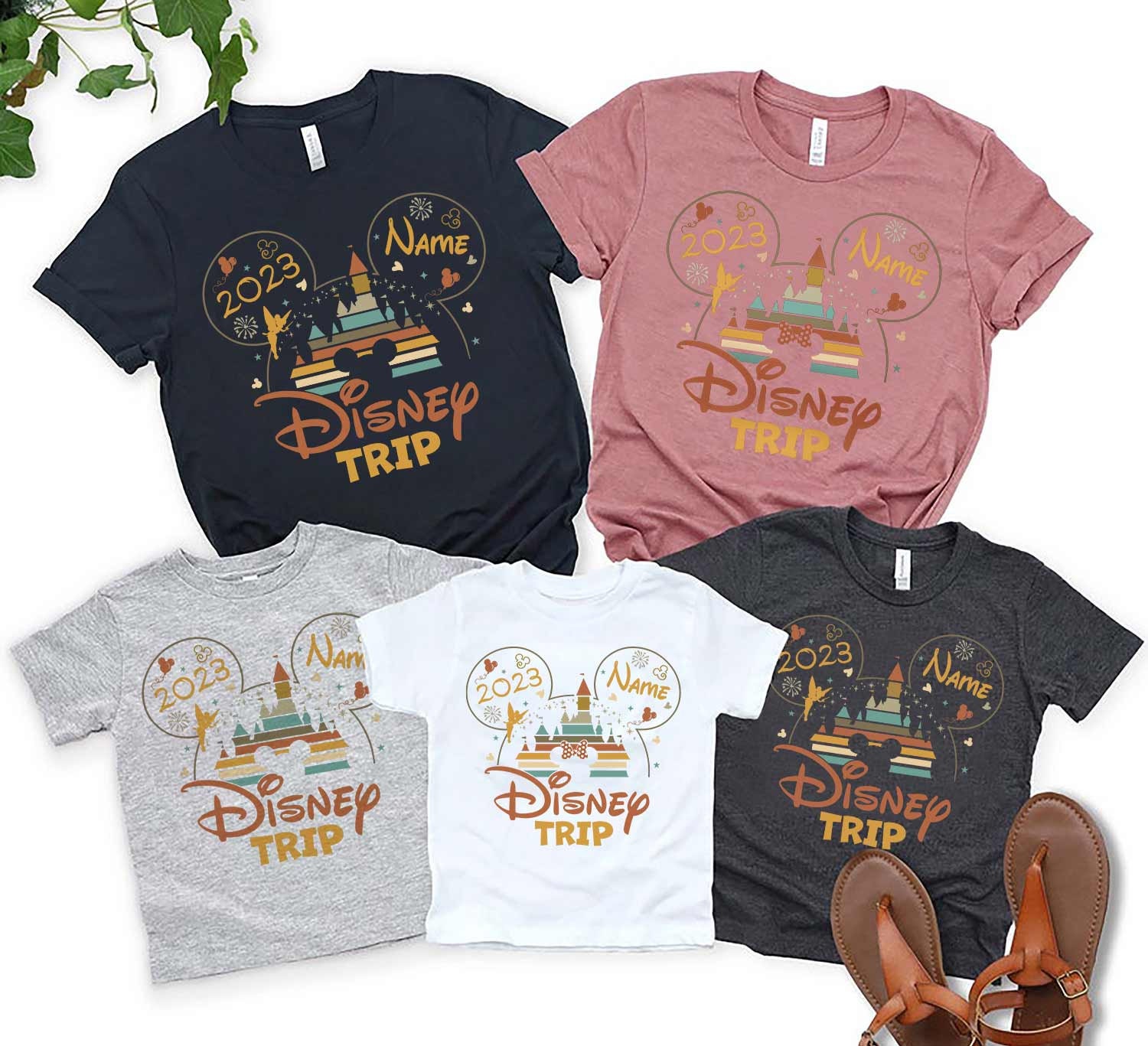Personalized Disney Trip 2023 Shirt, Mickey Minnie Family Vacation Matching Shirt sold by Well ...