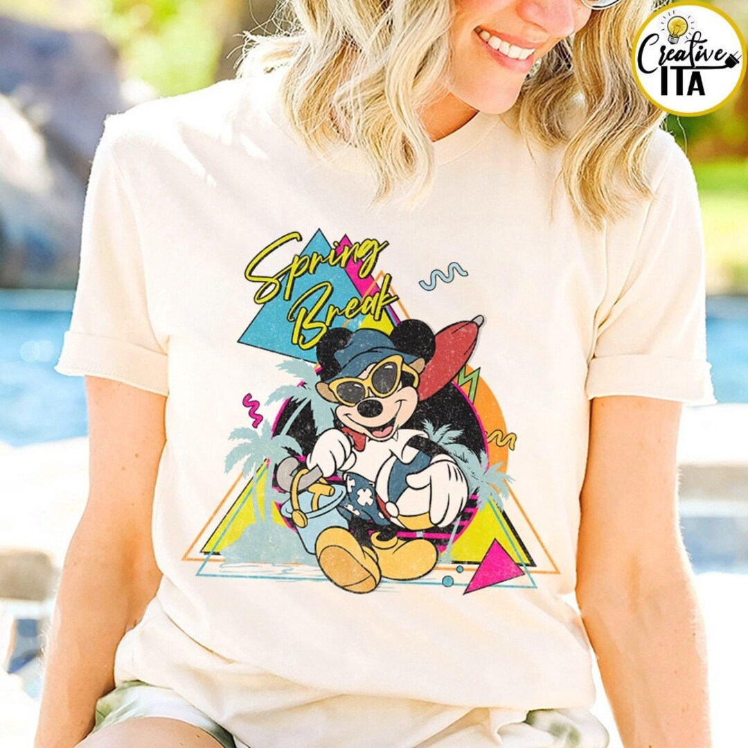 Retro 90s Mickey and Friends Disney Spring Break Shirt - Etsy