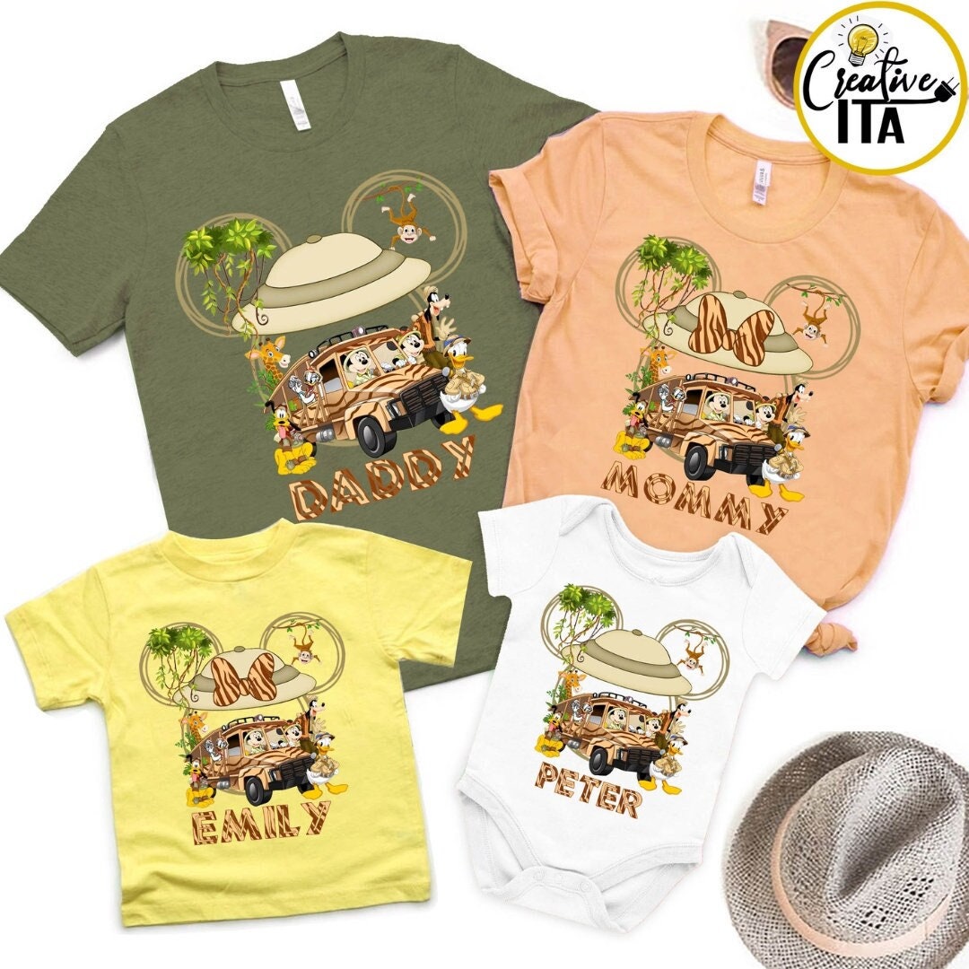 Personalized Leopard Disney Animal Kingdom Shirt Mickey and - Etsy