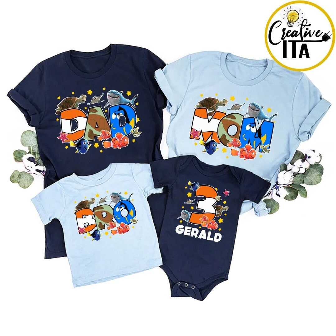 Personalized Disney Family Finding Nemo Shirt, Finding Nemo Dory Mom ...