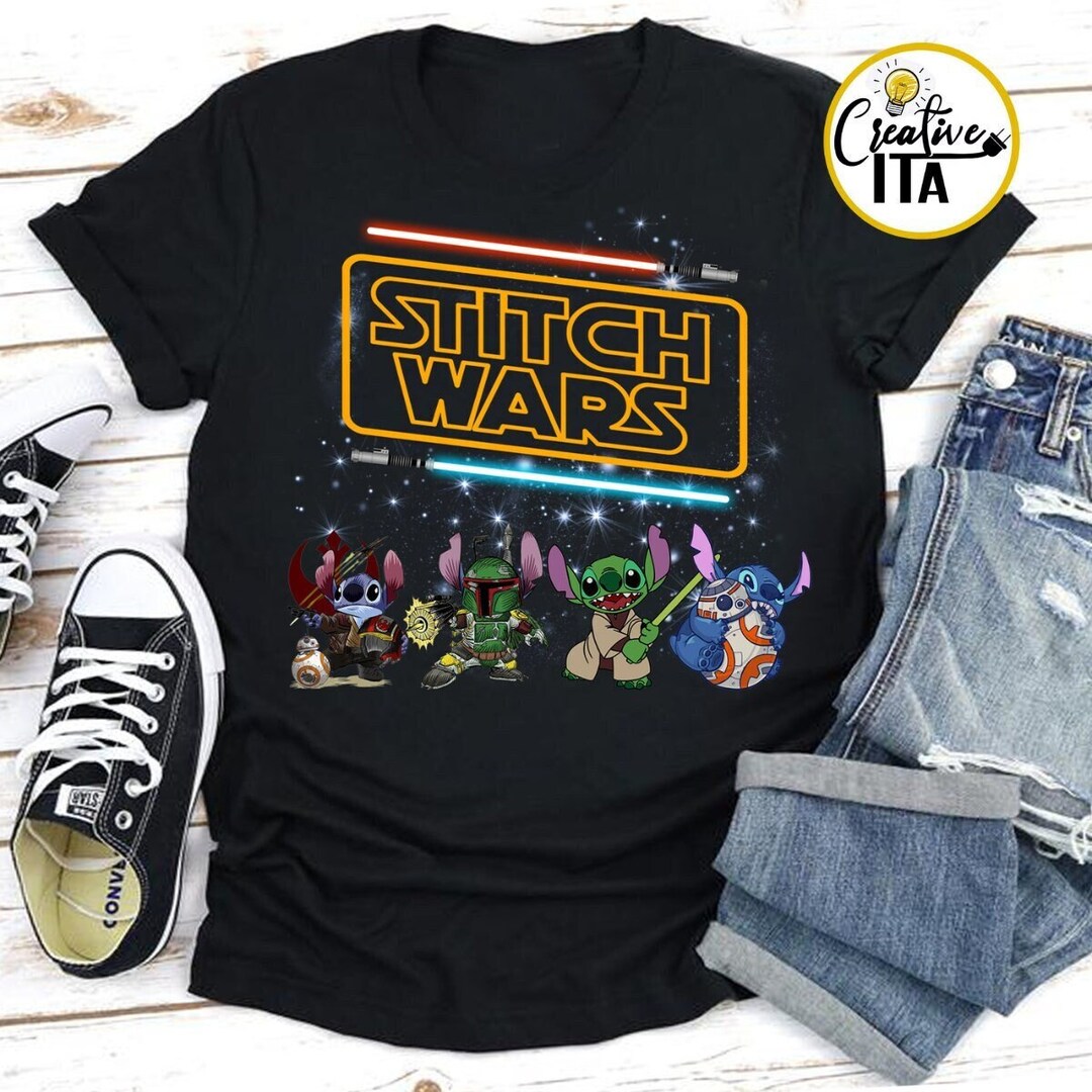 Stitch Wars Shirt, Cute Stitch Star Wars Tee, Disney Stitch Shirt, WDW ...