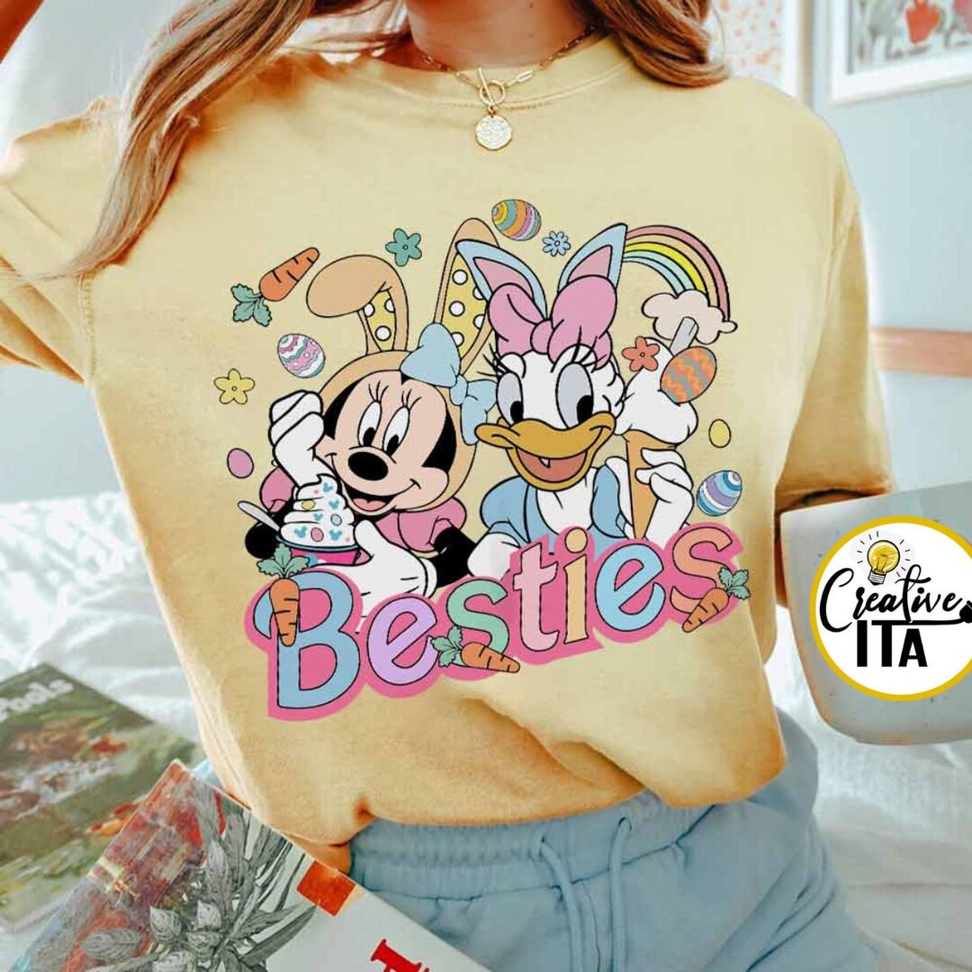 Minnie Daisy Besties Happy Easter 2024 Shirt, Disney World Disneyland ...