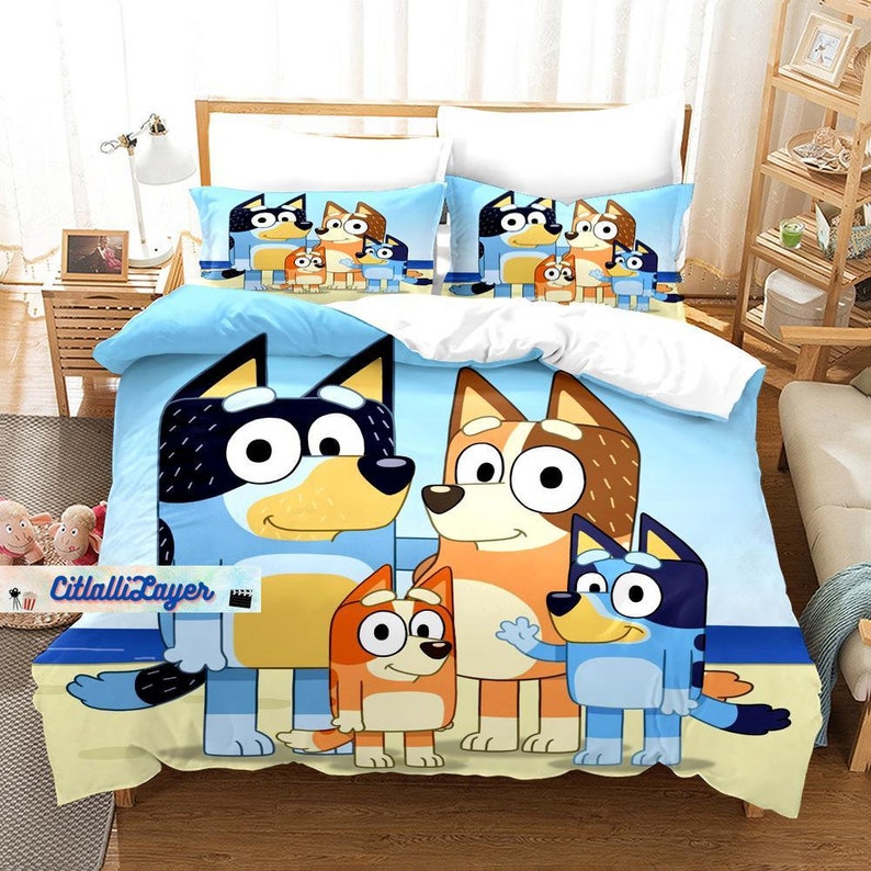 Bluey Bingo Bedding Set Bluey Bedding Set Bluey Duvet Cover - Etsy Canada