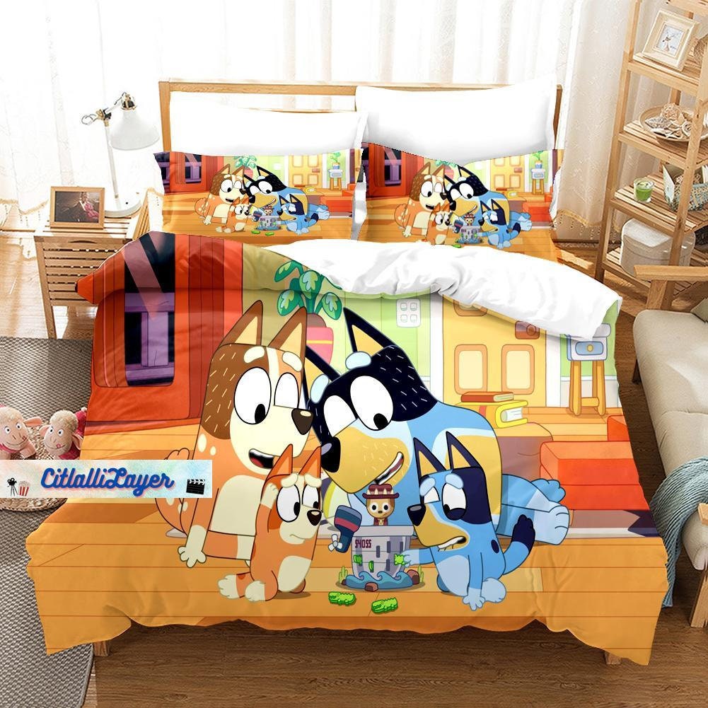Bluey Family Bedding Set Bluey Bedding Set Bluey Duvet - Etsy Canada