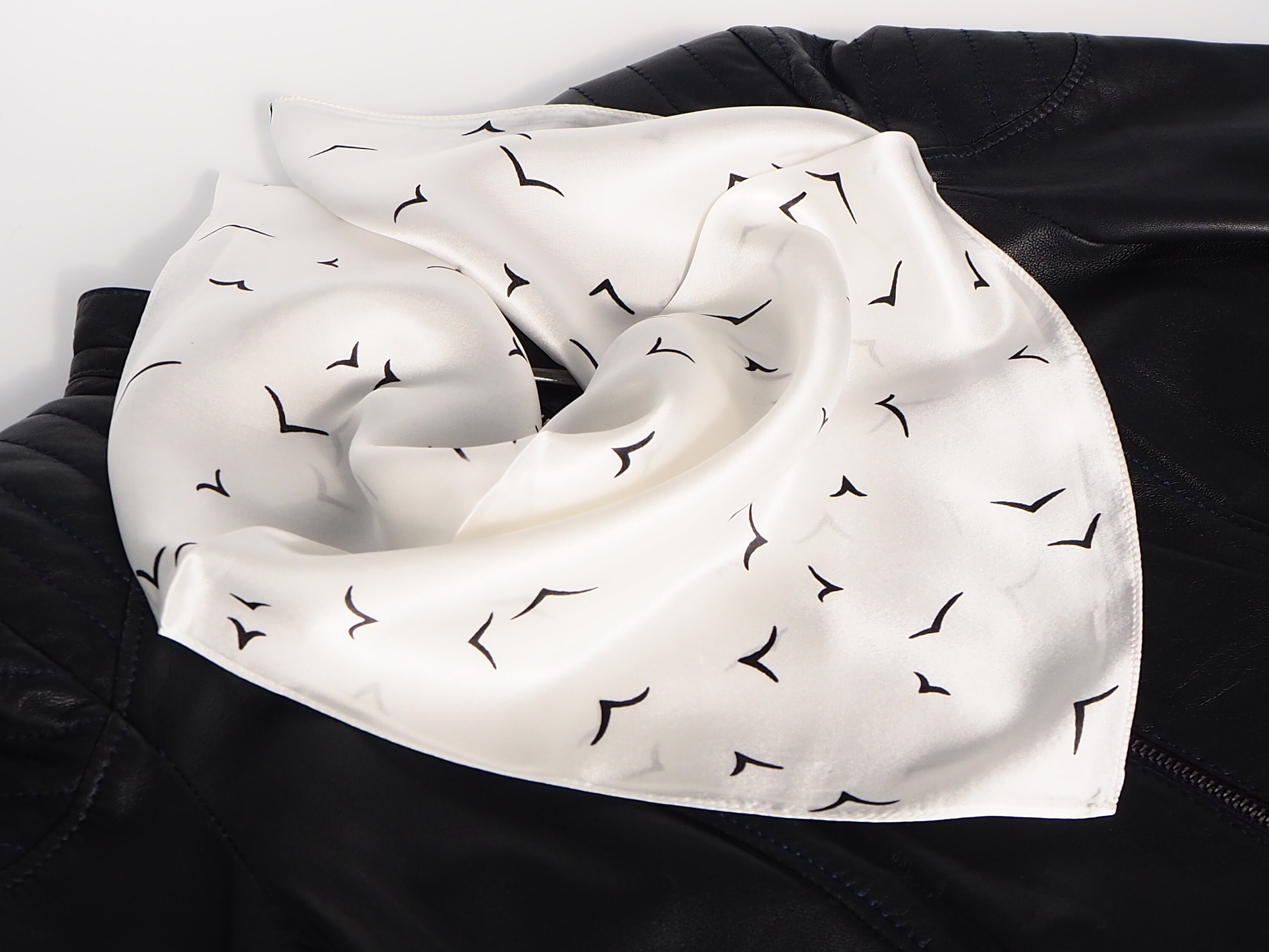 24 Colors Available/soft 100% Silk 21" Small Square Neck Scarf/hair ...