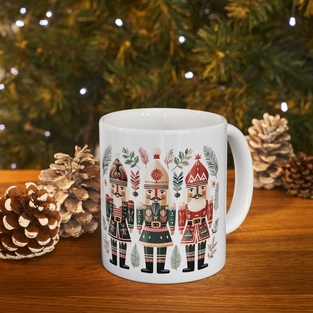 Scandinavian Vibe Folk Nutcracker Ceramic Mug - Etsy