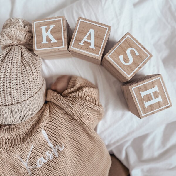 Baby Name Blocks - Etsy