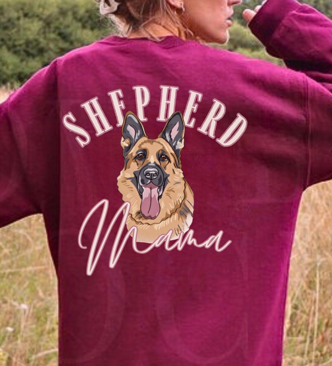German Shepherd Mama Crewneck Sweatshirt - Etsy