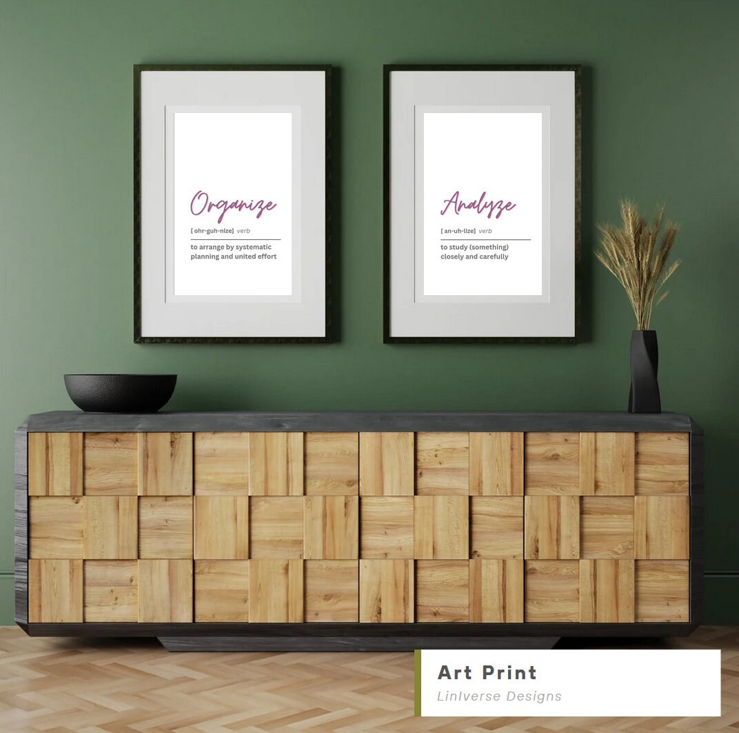 Office Motivational Wall Art Set of 4 Prints, Gallery Wall Set ...