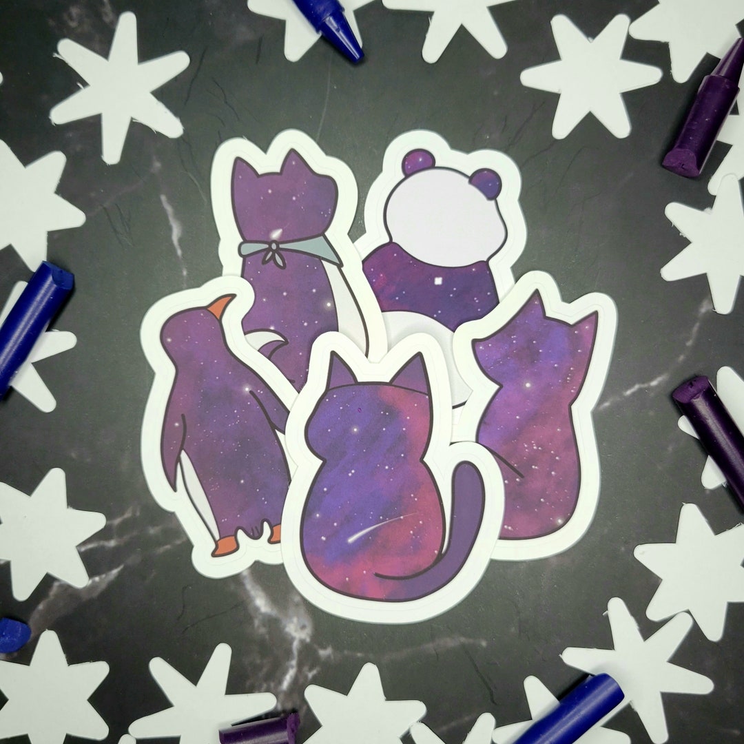 Cute Galaxy Animals Stickers | Space Stickers | Matte Finish | Sticker ...