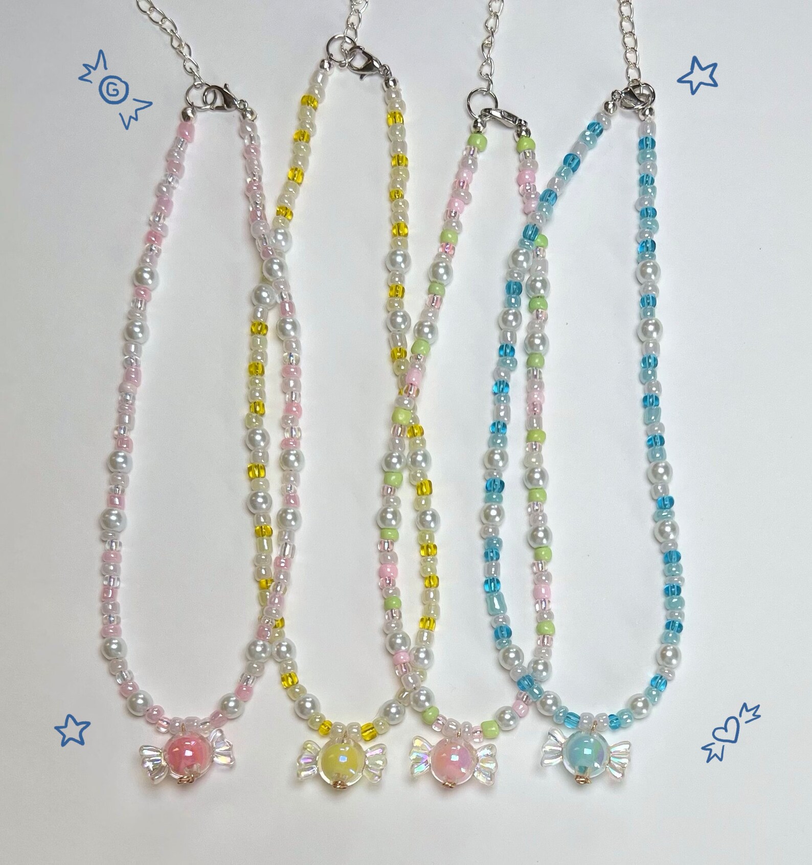 The "tastes Like Candy" Choker | Beaded Jewelry | Charm Necklace ...