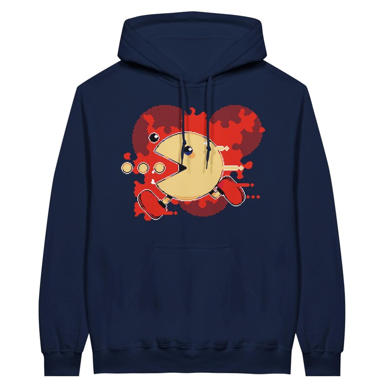 Pacman Arcade Hoodie - Classic Pixel Art Hoodie, 80s, Retro Gaming ...