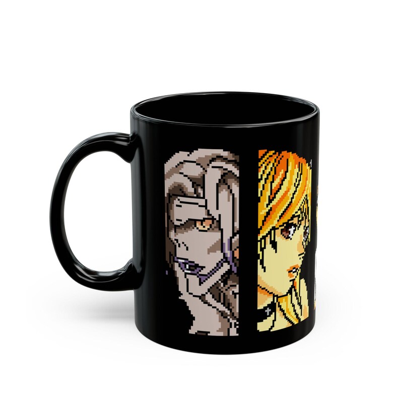 Anime Vintage Mug Manga Mugs Pixel Art Mugs Anime Lovers Mug Shinigami ...