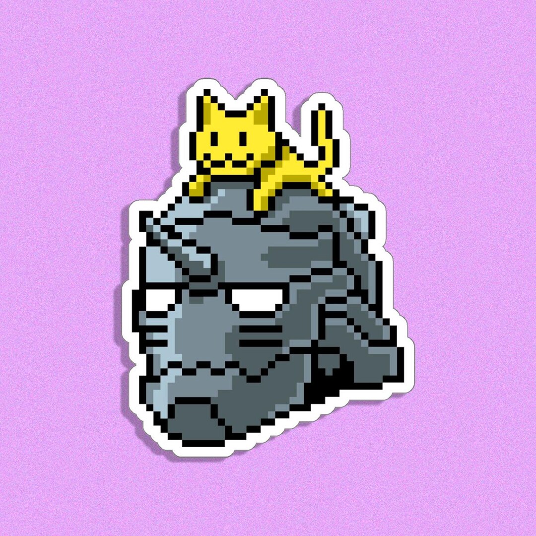 FMA Sticker / Alphonse Cats and Kittens - Alchemist Sticker - Anime ...
