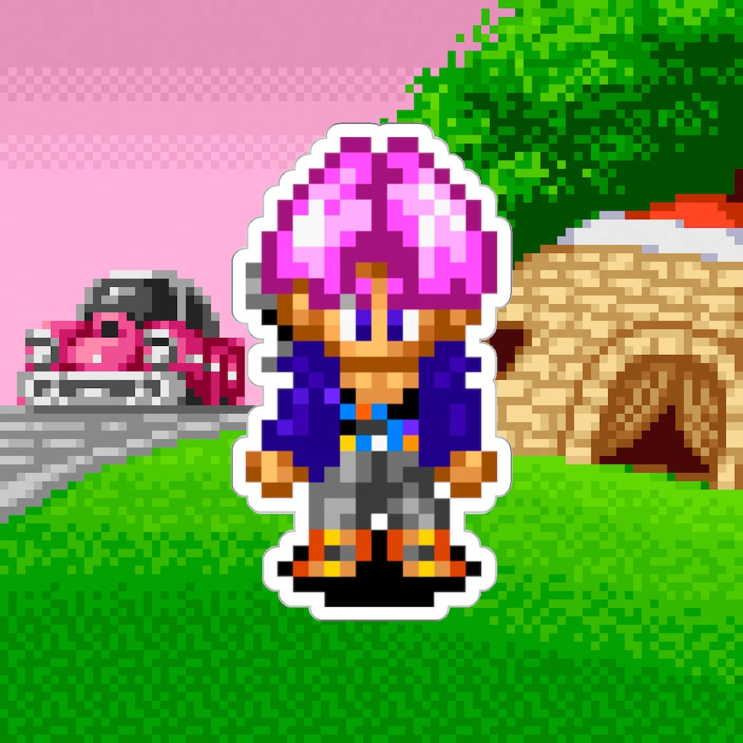 Trunks Pixel Art Sticker dragon Ball Anime Pixel Art Sticker Kiss-cut ...
